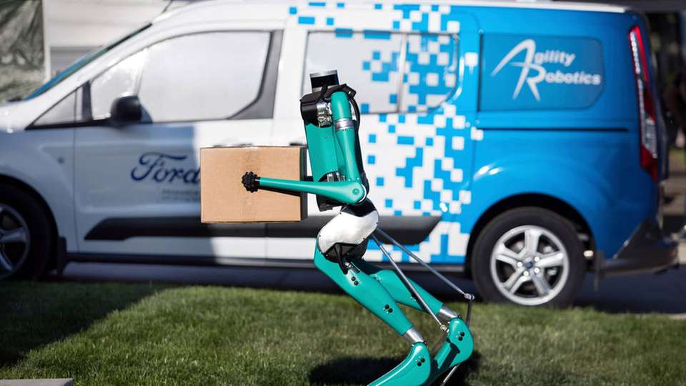 Ein Roboter als Postbote