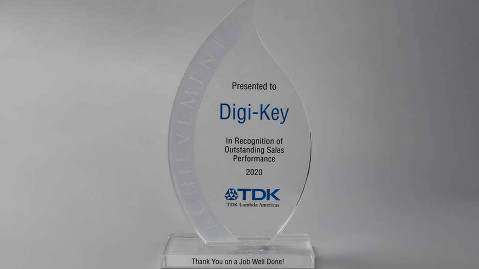 TDK-Lambda zeichnet Digi-Key Electronics aus