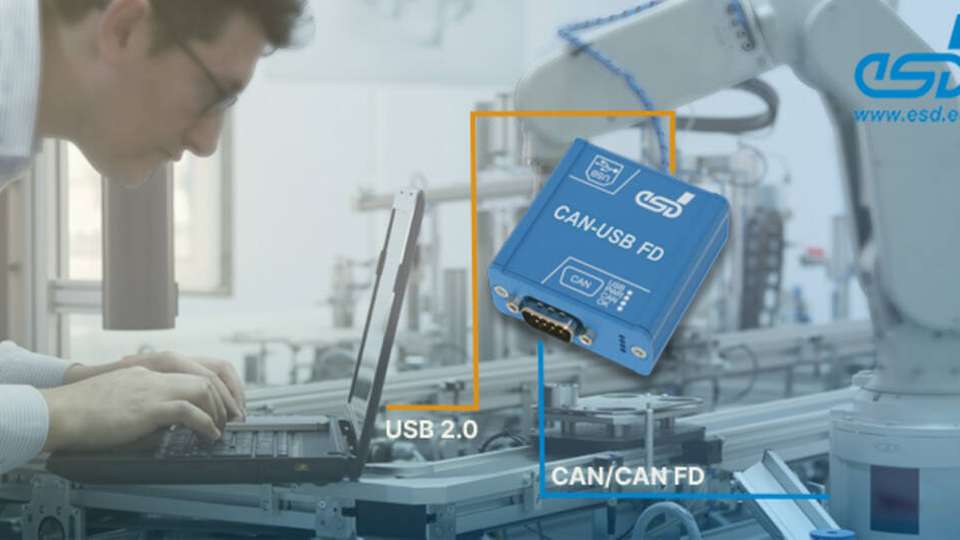 CAN-Daten bis 8 Mbit/s über USB übertragen