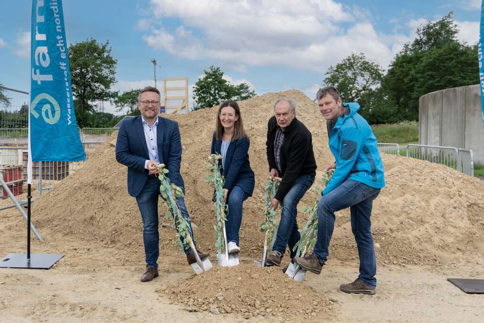 Spatenstich für grüne Wasserstofferzeugung in Dörpum