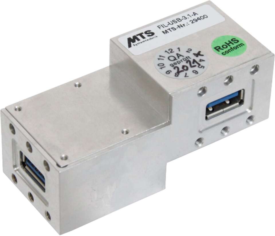 Filtermodul für USB 3.1 und 1-Gbit-LAN