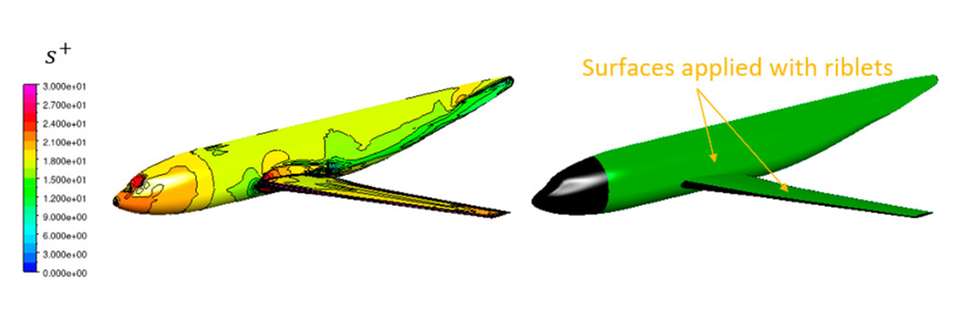 Wie Haifischhaut Flugzeuge umweltfreundlicher macht