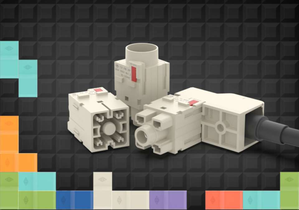 Modulare Steckverbinder für Hochstrom-Anwendungen – Mixo 300A Modul CX