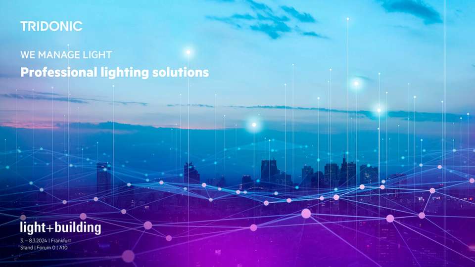 Tridonic präsentiert auf Light + Building 2024